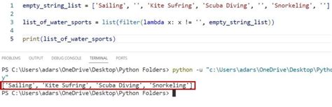 Remove Empty Strings From A List In Python