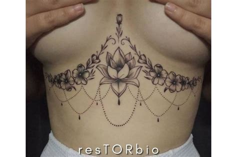 101 Boob And Under Breast Tattoo Design Ideas For Females