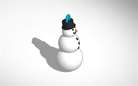 3d Design Snowman Ornament Tinkercad