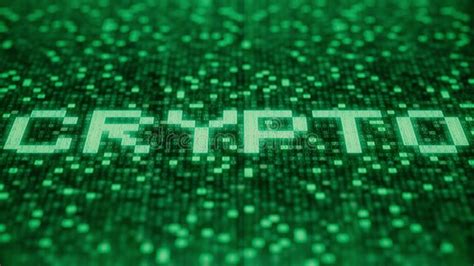 Hexadecimal Symbols Flashing On A Green Computer Screen Loopable 3d Animation Stock Video