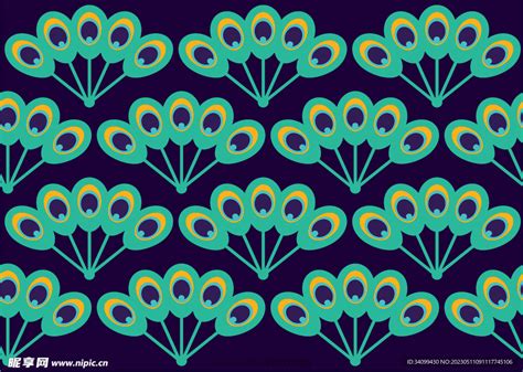 孔雀羽毛图案设计图 广告设计 广告设计 设计图库 昵图网