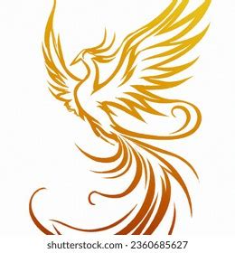 Phoenix Dynamically Soaring Mid Air Facing Forward AI Generated Image