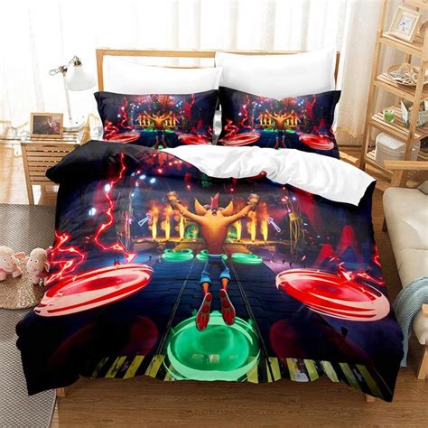 Crash Bandicoot Bedding Set Single Twin Full Queen King Size Bed Set