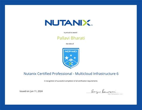 Pallavi Bharati On Linkedin Nutanixcertified Professionalgrowth