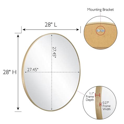 Kenna 28 Inch Wall Mirror 2 Pack Gold ǀ Bath ǀ Todays Design House