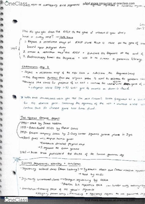 MCB Lecture Lec Jan OneClass