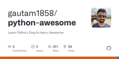 Github Gautam1858python Awesome Learn Python Easy To Learn Awesome