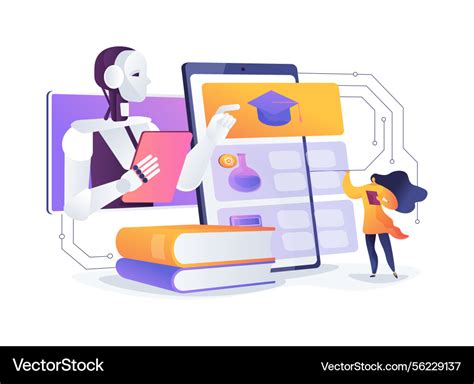 Ai Customized Learning Paths Abstract Concept Vector Image