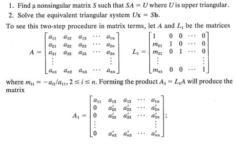 solved 5 given an n×n matrix a aij with a11 0 let l1