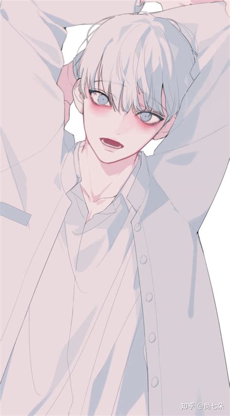 二次元动漫男生帅哥插画板绘原画厚涂美术资料绘画素材图片保存第六组 知乎