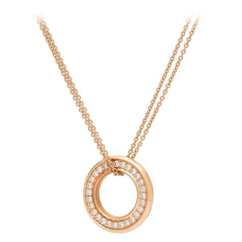 Boodles Of London Medium Roulette Diamond Gold Pendant Necklace At