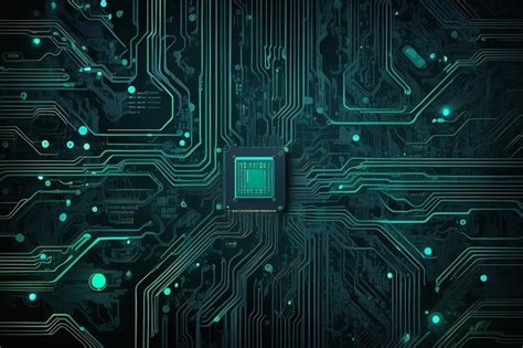 Premium Ai Image Technology Abstract Circuit Board Texture Background Hightech Futuristic