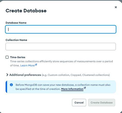 Create Database Using Mongodb Compass Geeksforgeeks