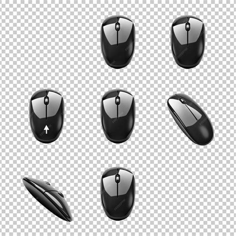 Premium Psd Computer Mouse Click Cursor Arrow Icon Set And Loading