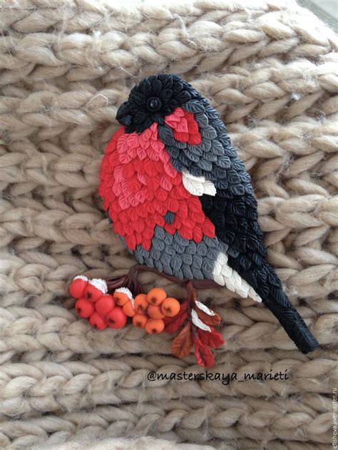 Снегирь на ветке в интернет магазине на Ярмарке Мастеров Смоленск доставка по России Товар