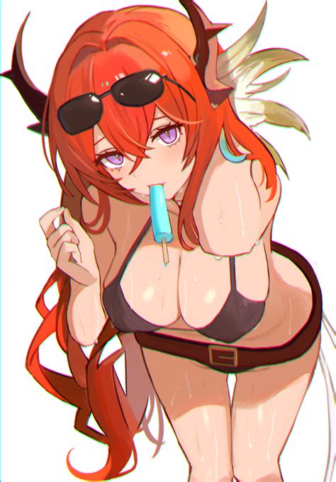 Surtr Arknights Drawn By Dummyeq Danbooru