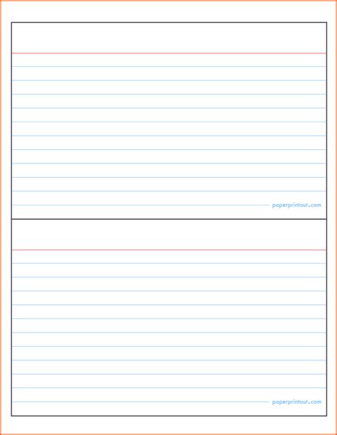 Flashcard Template Word Cardtemplate My Id