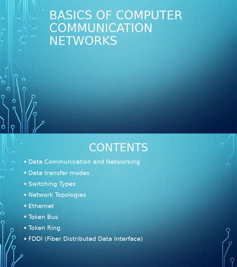Basics Of Computer Communication Networks Pdf