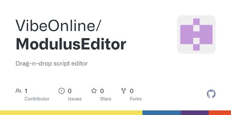 Github Vibeonlinemoduluseditor Drag N Drop Script Editor