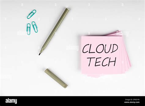 Sign Displaying Cloud Tech Word For Storing And Accessing Data And Programs Over The Internet