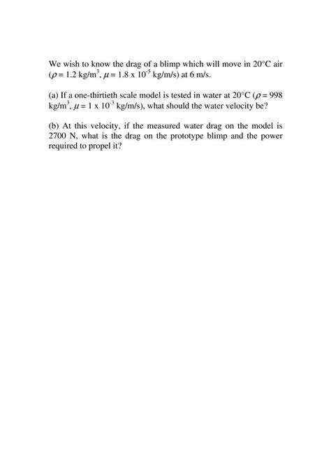 PDF Dimensional Analysis Similitude EXAMPLES DOKUMEN TIPS