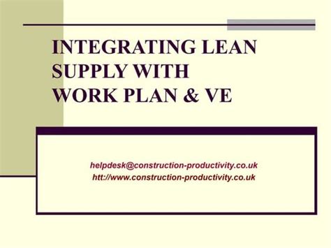 Lean Construction A Guide For Building Projects 1pptx
