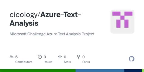 GitHub Cicology Azure Text Analysis Microsoft Challenge Azure Text Analysis Project