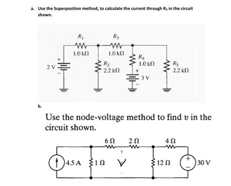 [solved] a use the superposition method to calculate the current