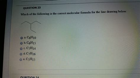 Solved Question 23 Which Of The Following Is The Correct