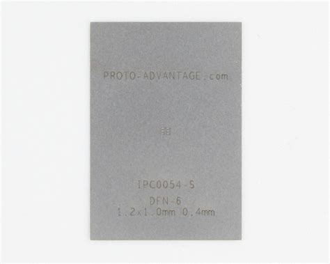 Proto Advantage Dfn 6 0 4 Mm Pitch 1 2 X 1 0 Mm Body Stainless