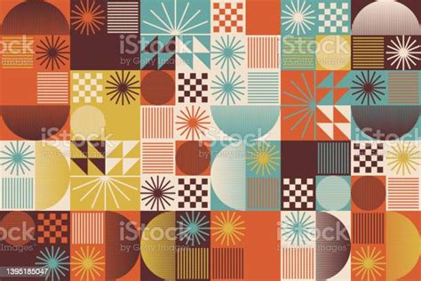 추상 기하학적 모양으로 만든 모더니즘 미학 영감 벡터 그래픽 패턴 Brutalism에 대한 스톡 벡터 아트 및 기타 이미지 Brutalism 가능성 가상현실 Istock