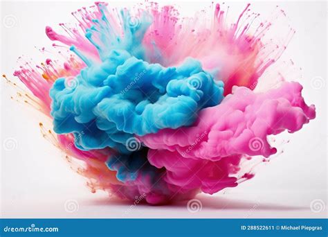 Cotton Candy Explosion On A White Background Stock Image Image Of