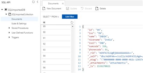 Migrate Sql Table To Cosmos Db Using Cosmos Db Data Migrating Tool
