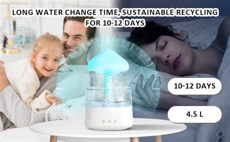 Cloud Rain Humidifier For Bedroom And Large Room Essential Oil Diffuser
