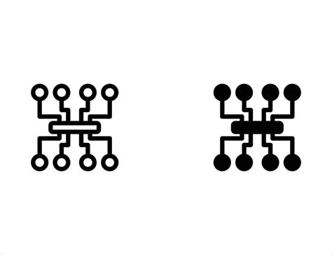 Network Connection Icon Outline Icon And Solid Icon 11496316 Vector Art At Vecteezy