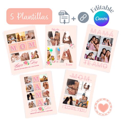 Plantilla Día De La Madre Editable Mumiar