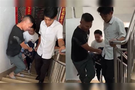 妻子剖腹产后回家要上5楼，本想忍着疼痛走上去，丈夫的举动让她泪目：嫁对人了丈夫举动妻子