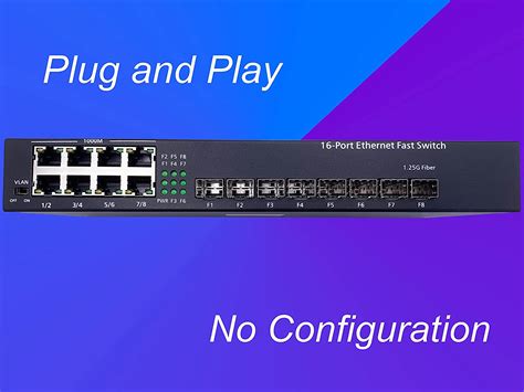 Gigabit Ethernet Switch à 8 Sfp Ports Performance And Flexibilité