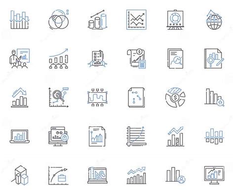 Numbers Digits Line Icons Collection Quantity Enumeration