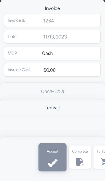 Editing An Incomplete Invoice