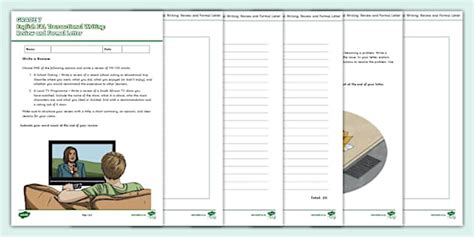 Grade 7 English Fal Transactional Writing Review And Formal Letter