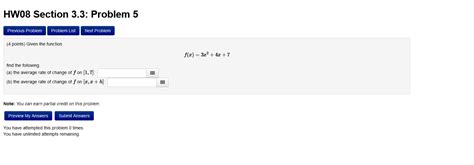 Solved Hw08 Section 33 Problem 5 Previous Problem Problem