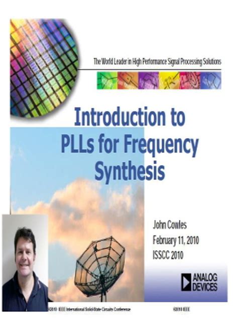 Introduction To Phase Locked Loops For Frequency Synthesis Ieeetv