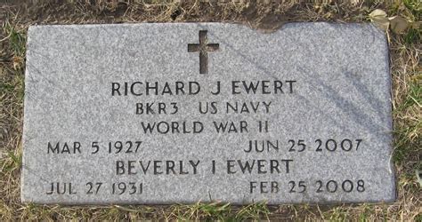 Richard John Ewert 1927 2007 Find A Grave Memorial