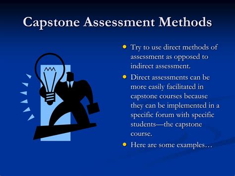 Ppt Organizing A Capstone Assessment Plan Methods And Purpose Powerpoint Presentation Id