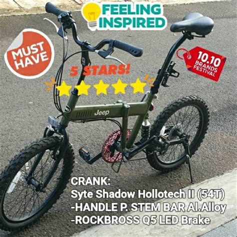 Jual Sepeda Jeep Frame With Suspension Shopee Indonesia