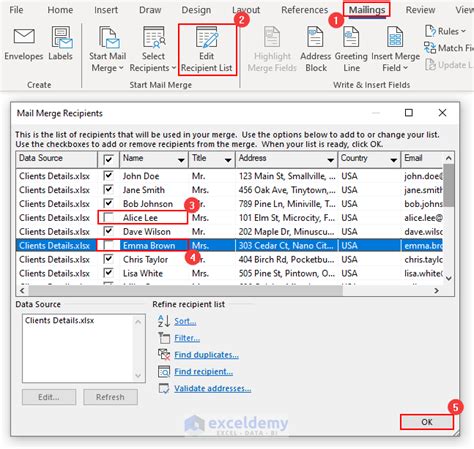 Mail Merge In Excel Purposes Procedure Uses And Limitations Exceldemy