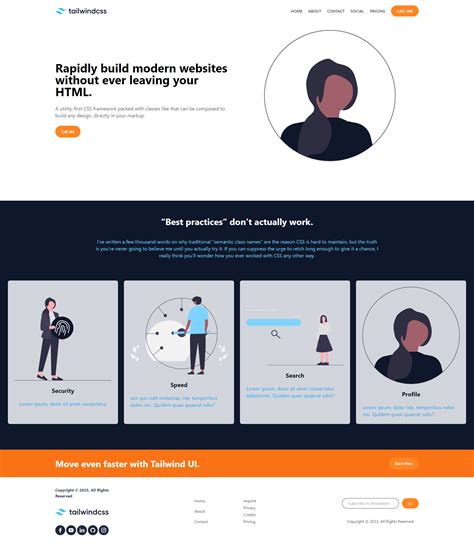 Github Sheblltailwind Landing Page Modern Ui Ux Landing Page Using Tailwind