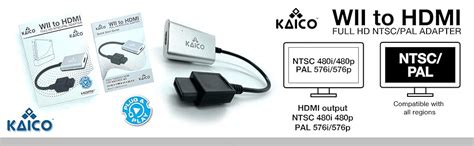 Kaico Wii Hdmi Adapter For Use With Nintendo Wii Consoles Supports Component