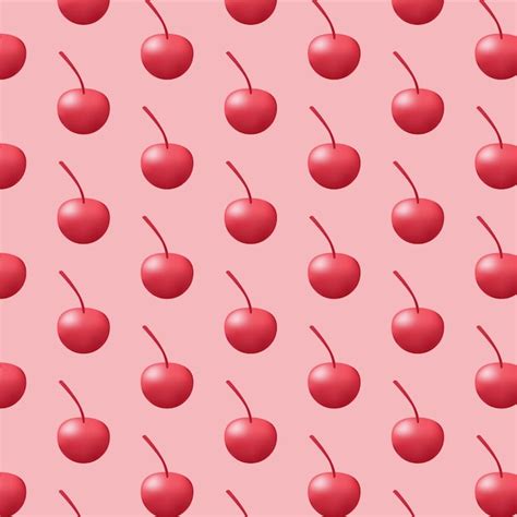 Premium Vector Cherry Pattern Vector